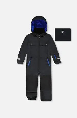 DEUX PAR DEUX Solid One-piece Teknik Snowsuit - Black