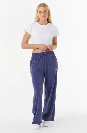 Rip Curl Luxe Surf Wide Leg Track Pants - Navy
