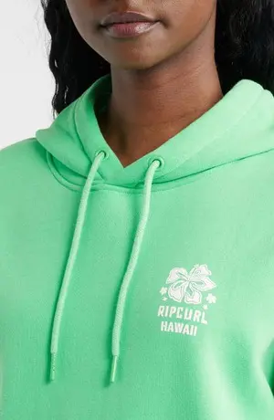 Rip Curl Heritage Fleece Hoodie - Green Hawaii