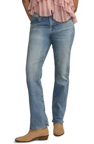 Lucky Brand Curvy High-waist Straight-leg Jeans - Wanderer