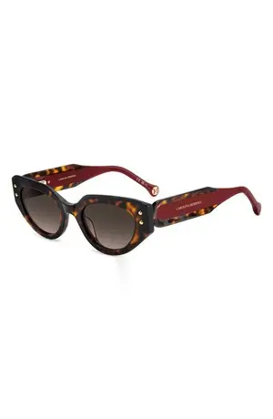 Carolina Herrera 50mm Gradient Cat Eye Sunglasses