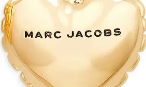 Marc Jacobs Micro Heart Balloon Stud Earrings - Light Antique Gold