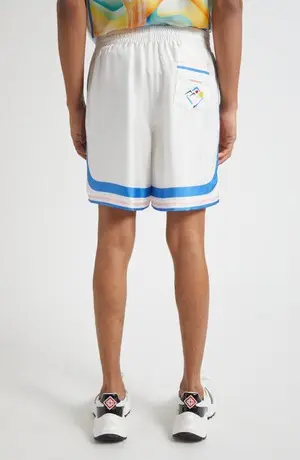 Casablanca Fuji Icon Silk Shorts