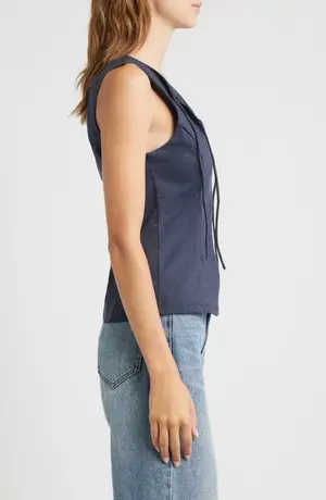 Mango Dena Tie-front Sleeveless Top