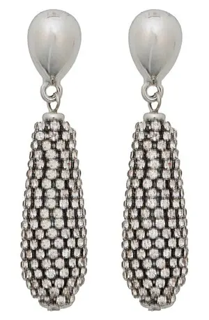 PANACEA Pavé Crystal Drop Earrings