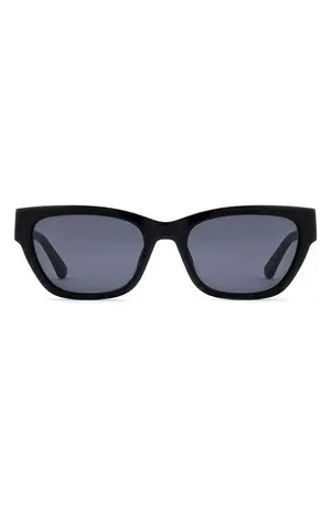 Fossil 55mm Rectangular Sunglasses - Black/grey