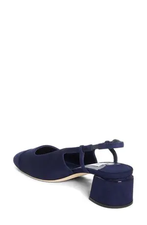 JIMMY CHOO Elisa Slingback Pump - Navy/navy