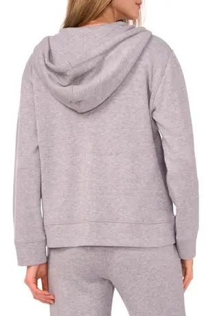 Vince Camuto Relaxed Fit Zip-up Hoodie - Granite