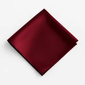 SILKSILKY Mulberry Silk Square Scarf - Wine