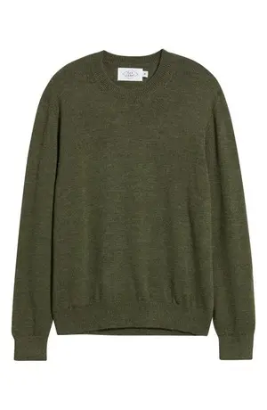 ALEX CRANE Campo Merino Wool Crewneck Sweater - Pine