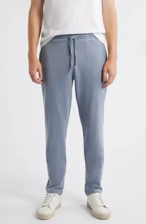 ALEX CRANE Organic Cotton Drawstring Waist Pants - Wave