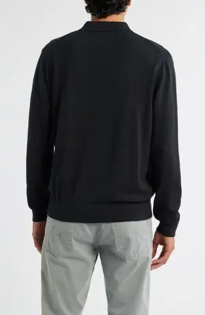 ALEX CRANE Feather Organic Cotton Polo Sweater