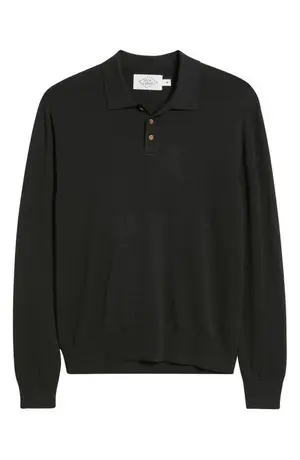 ALEX CRANE Feather Organic Cotton Polo Sweater