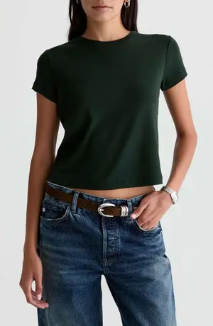 Ag Sadie Crop T-shirt - Pine