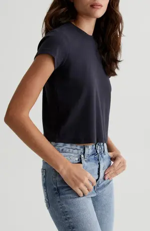 Ag Sadie Crop T-shirt - Super Black