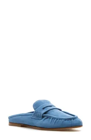 275 CENTRAL Vivien Penny Loafer Mule - Blue