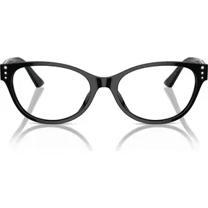 JIMMY CHOO 54mm Oval Optical Glasses - Black/demo Lens