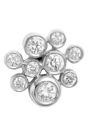 Meira T Diamond Cluster Stud Earrings