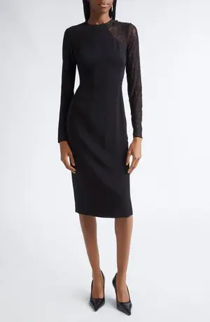 Knee Length Long Sleeve Cocktail Dresses