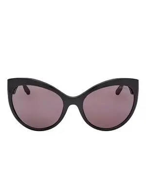 Guess Logo-debossed Cat-eye Sunglasses - Black