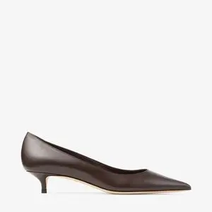 JIMMY CHOO Amelia Calf Leather Pumps - Brown