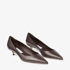 JIMMY CHOO Amelia Calf Leather Pumps - Brown