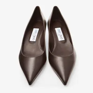 JIMMY CHOO Amelia Calf Leather Pumps - Brown