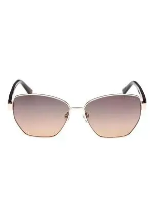 Guess Geometric-frame Sunglasses - Brown