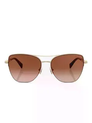 Michael Kors Dorado Beach Chain-embellished Sunglasses - Gold