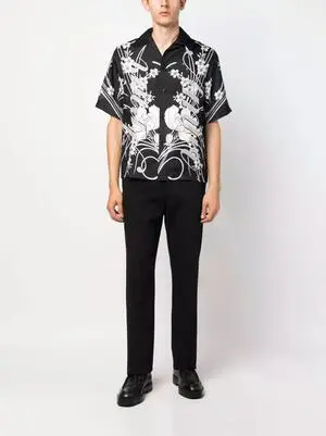 Amiri Floral-print Silk Shirt