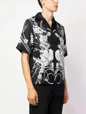 Amiri Floral-print Silk Shirt