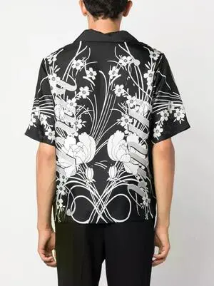 Amiri Floral-print Silk Shirt