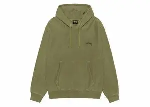 StÜssy Pigment Dyed Hoodie - Olive