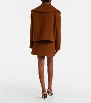 Patou Cropped Wool-blend Jacket