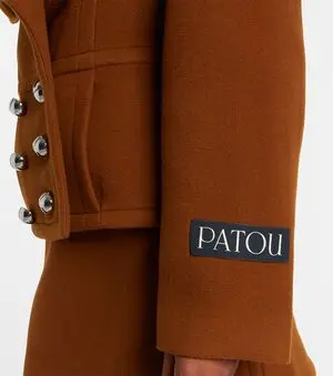 Patou Cropped Wool-blend Jacket