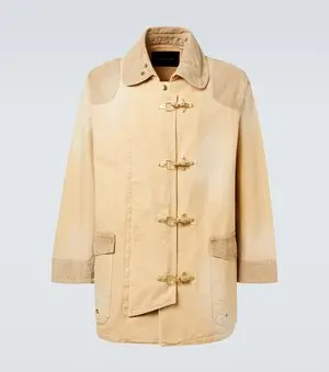 WALES BONNER Sierra Corduroy-trimmed Canvas Jacket - Beige