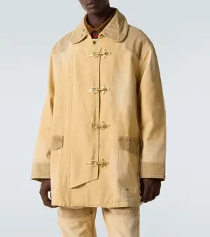 WALES BONNER Sierra Corduroy-trimmed Canvas Jacket