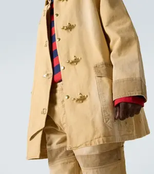 WALES BONNER Sierra Corduroy-trimmed Canvas Jacket
