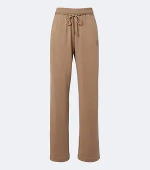 Max Mara Virgin Wool Straight Trousers - Beige