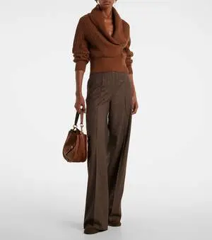 Max Mara Virgin Wool Straight Trousers