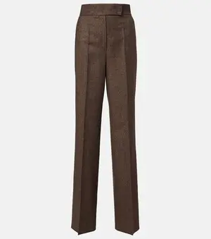 MAX MARA Virgin Wool Straight Trousers