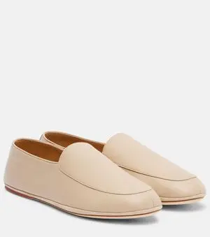 Loro Piana Anton Leather Loafers - Brown