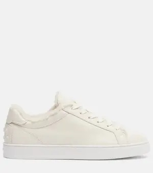 TOD'S Cassetta Shearling-lined Leather Sneakers