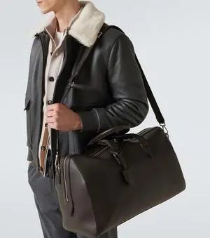 Brioni Leather Duffle Bag