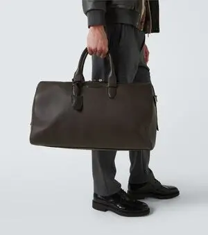 Brioni Leather Duffle Bag