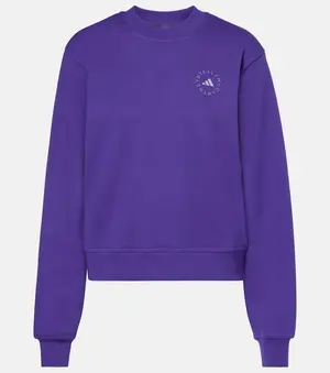 Adidas By Stella McCartney Cotton Fleece Sweatshirt - Purple