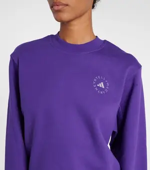 Adidas By Stella McCartney Cotton Fleece Sweatshirt - Purple