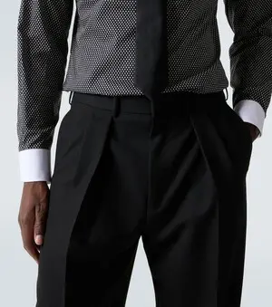 TOM FORD Tailored Wool Suit Pants - Black