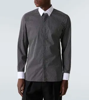 TOM FORD Polka-dot Cotton Poplin Shirt