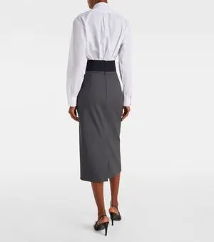 Sportmax Finire Virgin Wool Pencil Skirt